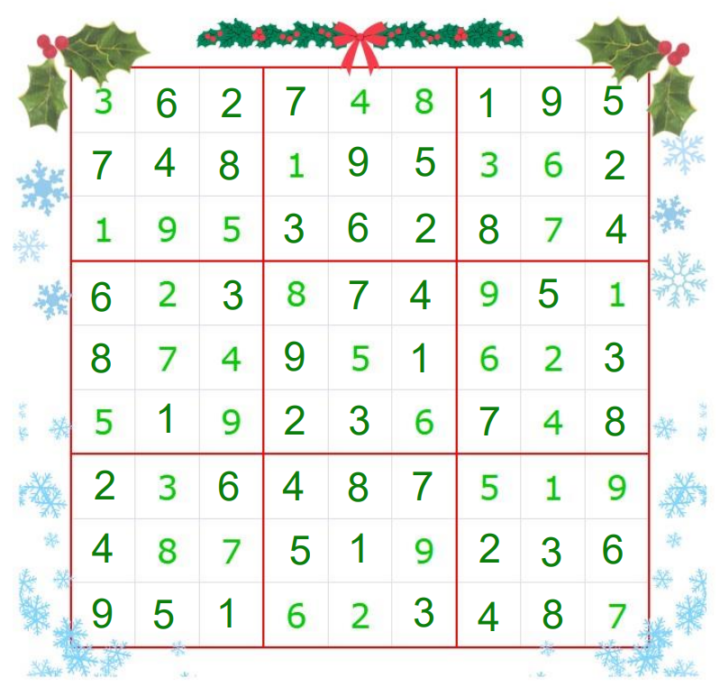 Holiday Sudoku | The Pacer